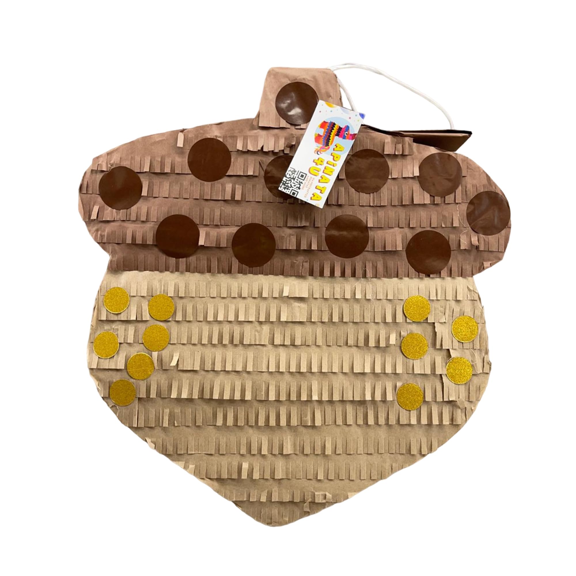 Amazon.com: APINATA4U Acorn Pinata, Brown Acorn Shaped Pinata with Dots ...