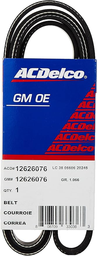 ACDelco GM Original Equipment 12626076 V-Ribbed Serpentine Belt ...