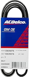 ACDelco GM Original Equipment 12626076 V-Ribbed Serpentine Belt ...