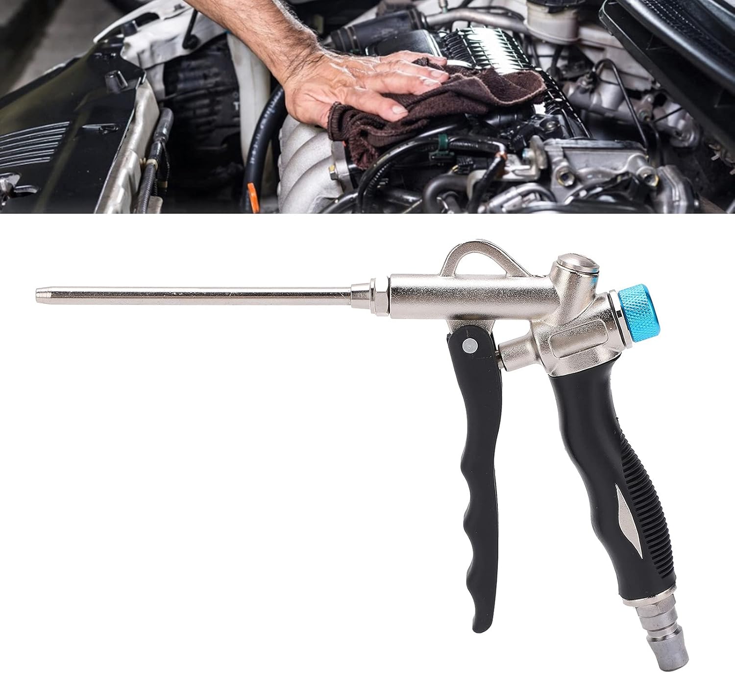 2‑Way Air Blow Gun Adjustable Air Flow Nozzle Gun 150 PSI – BigaMart