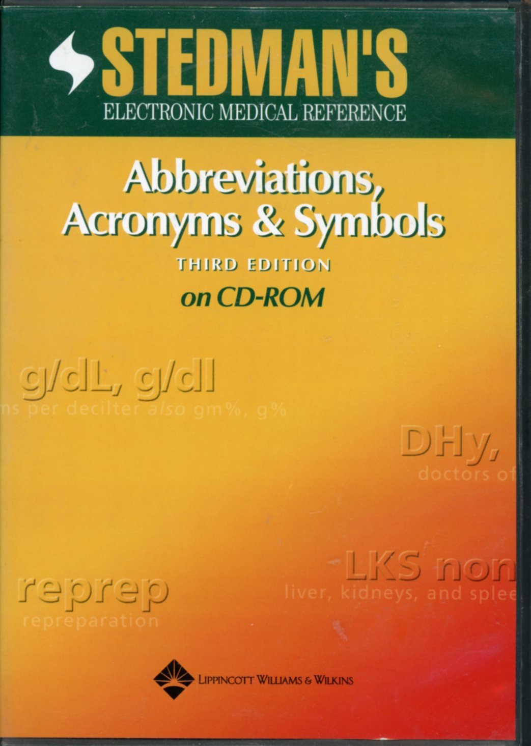 Stedman's Abbreviations, Acronyms & Symbols: Stedman's: 9780781744041 ...