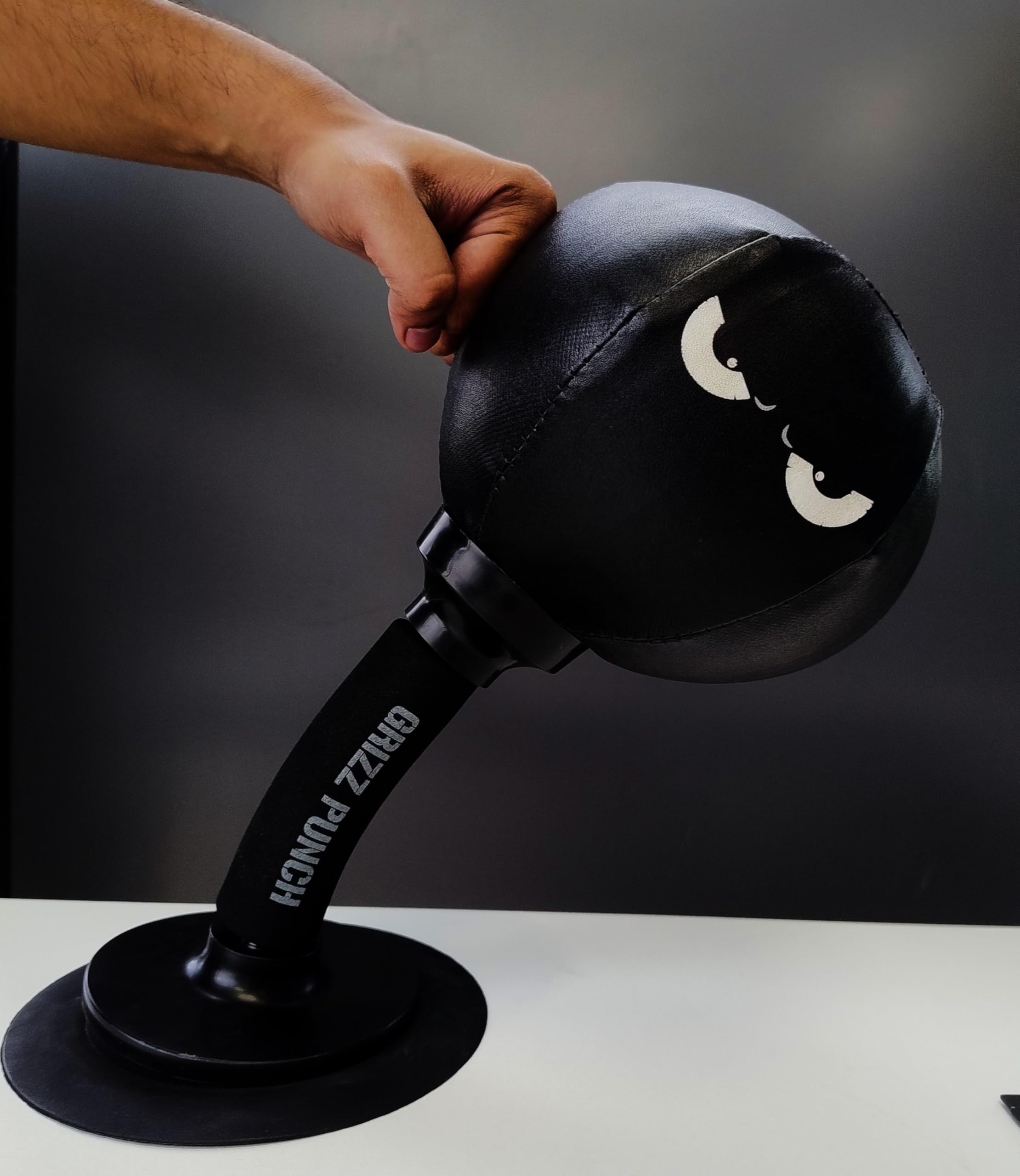 Grizz Punch Desktop Punching Bag - Stress Reliever with Sturdy Suction ...