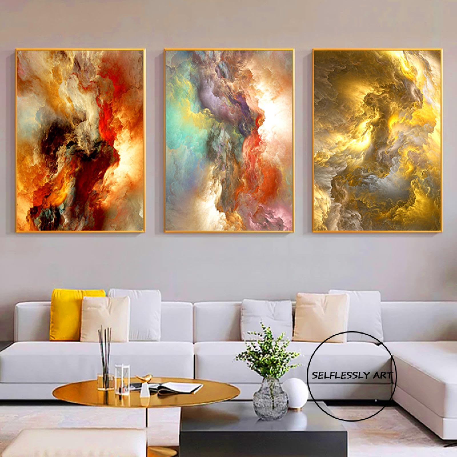 Cloud Painting Interior Design Luxe 37 Small Living Room Ideas For A