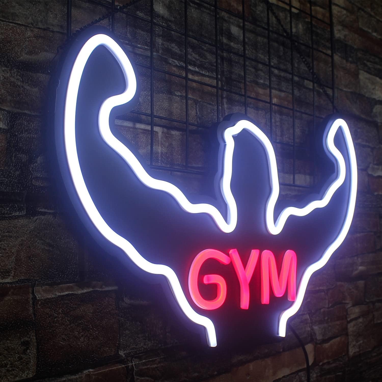 Ineonlife Muscle Man Neon Sign Neon Gym Sign for Business Wall Decor ...