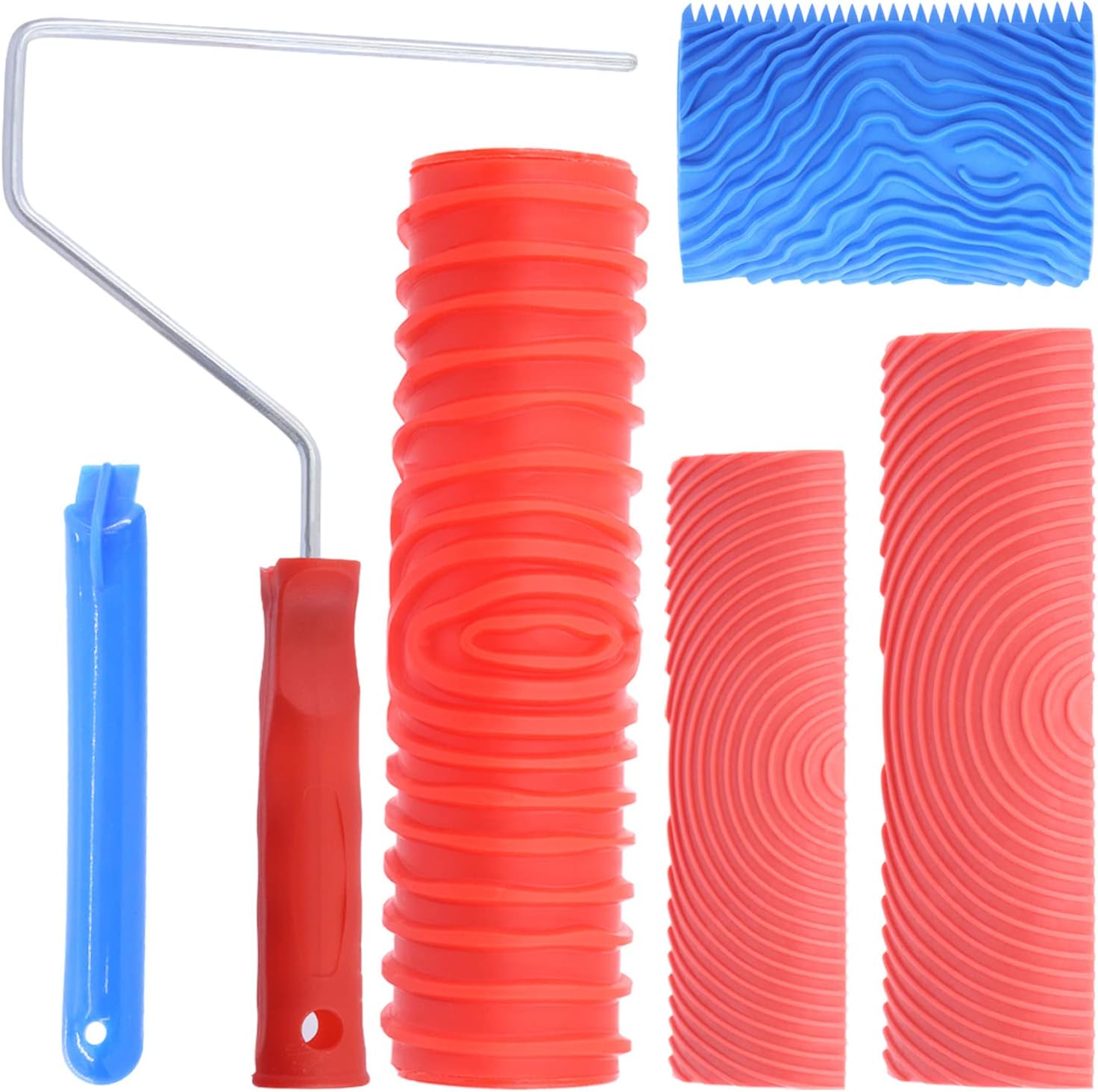 Keadic 4Pcs Wood Graining Painting Tool Set, M21 MS16 Rubber Grain ...