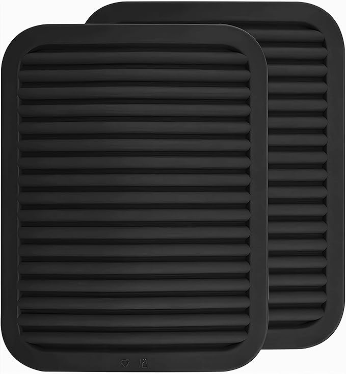 Amazon.com: SUNMVEHOT Silicone Trivets Set 2, Heat Resistant Hot Pads ...
