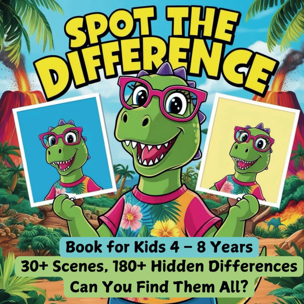 Spot the Differences Book for Kids 4 – 8 Years |: A Fun Search and find ...