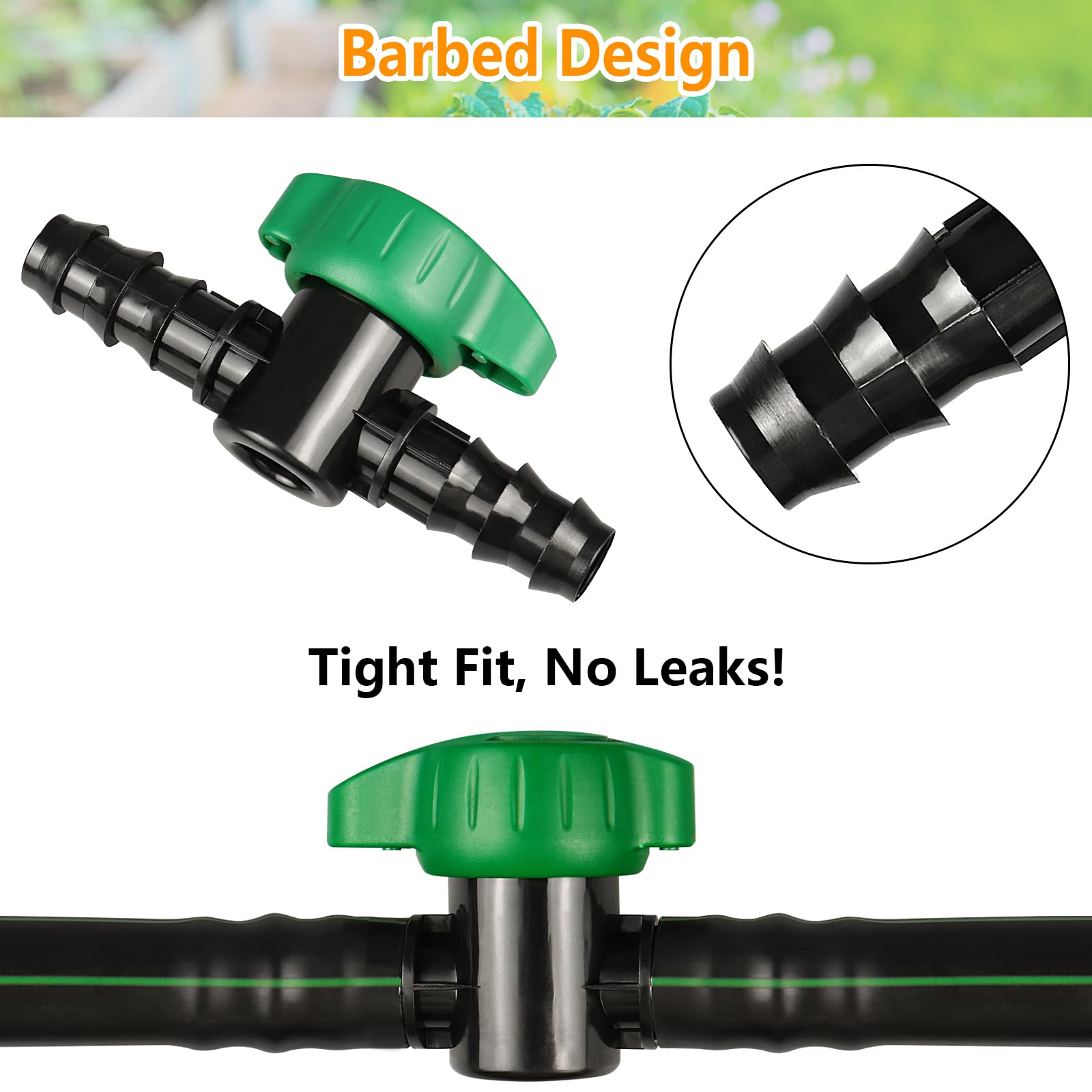 Snapklik.com : Drip Irrigation Fittings Kit For 1/2 Tubing, 36 Pieces 1 ...