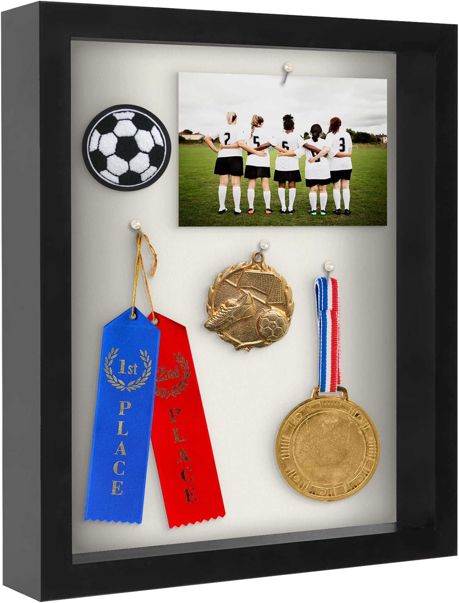 Amazon.com - A4 Shadow Box Picture Frame, 2 Pcs 1.8" Deep Wood & Glass ...