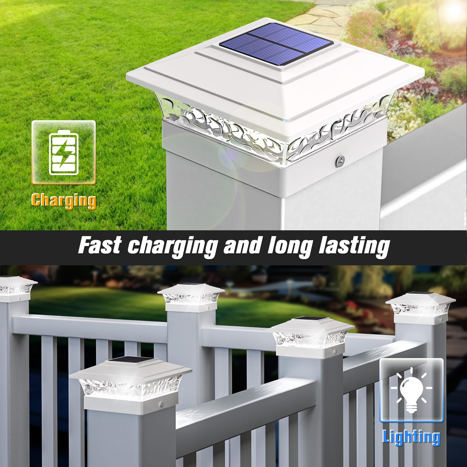 Vinyl Fence Post Lights