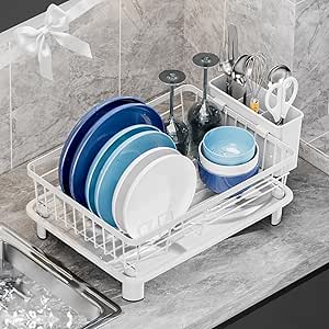 Amazon.com - GAOKASE Dish Drying Rack, Space-Saving Dish Rack, Dish Racks for Kitchen Counter ...