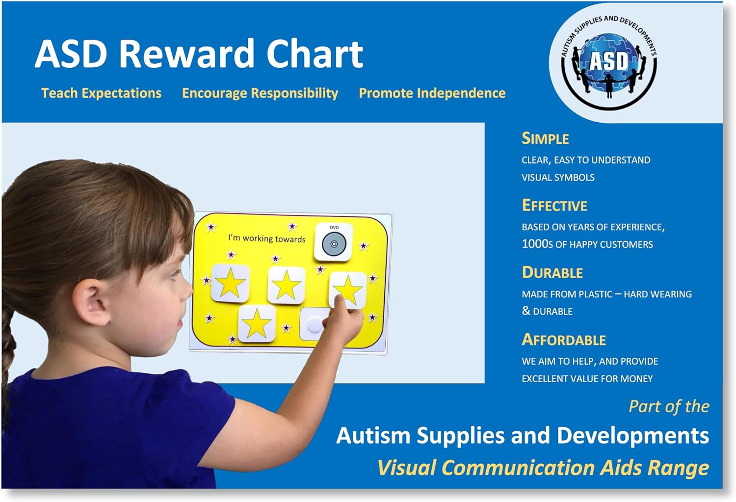 Amazon.com: Reward Chart for Kids –Sticker Chart for Kids Behavior ...