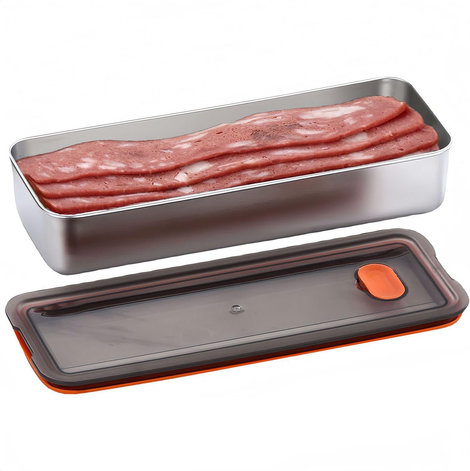 Amazon.com: Maxcheck 1 Pack Bacon Container for Refrigerator 304 ...