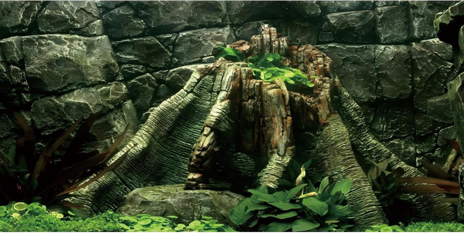 Amazon.com : AWERT 30x18 inches Stone Aquarium Background River Bed ...