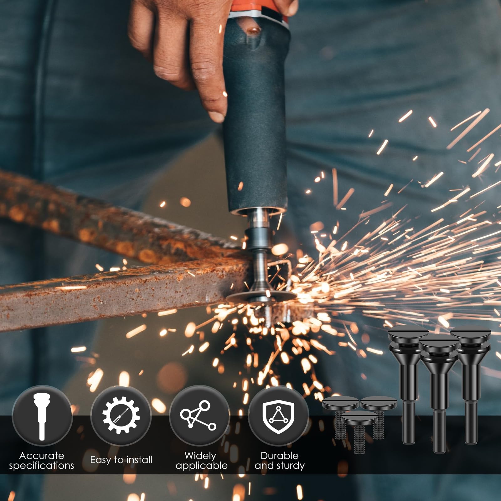 Drill Cutting Disc Cut-Off Wheels Mounting Mandrel - Die Grinder Rotary ...