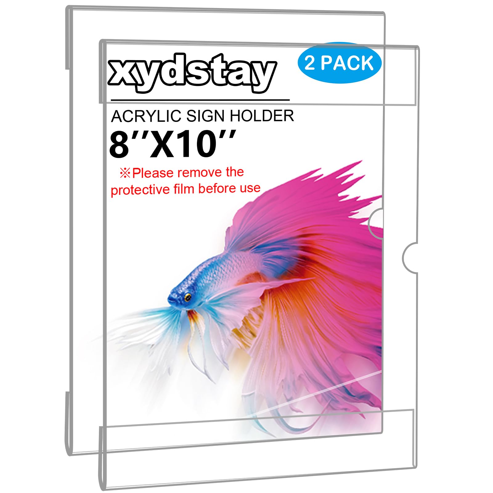 Snapklik.com : Xydstay 2 Pack 8 X 10 Wall Mount Acrylic Sign Holder