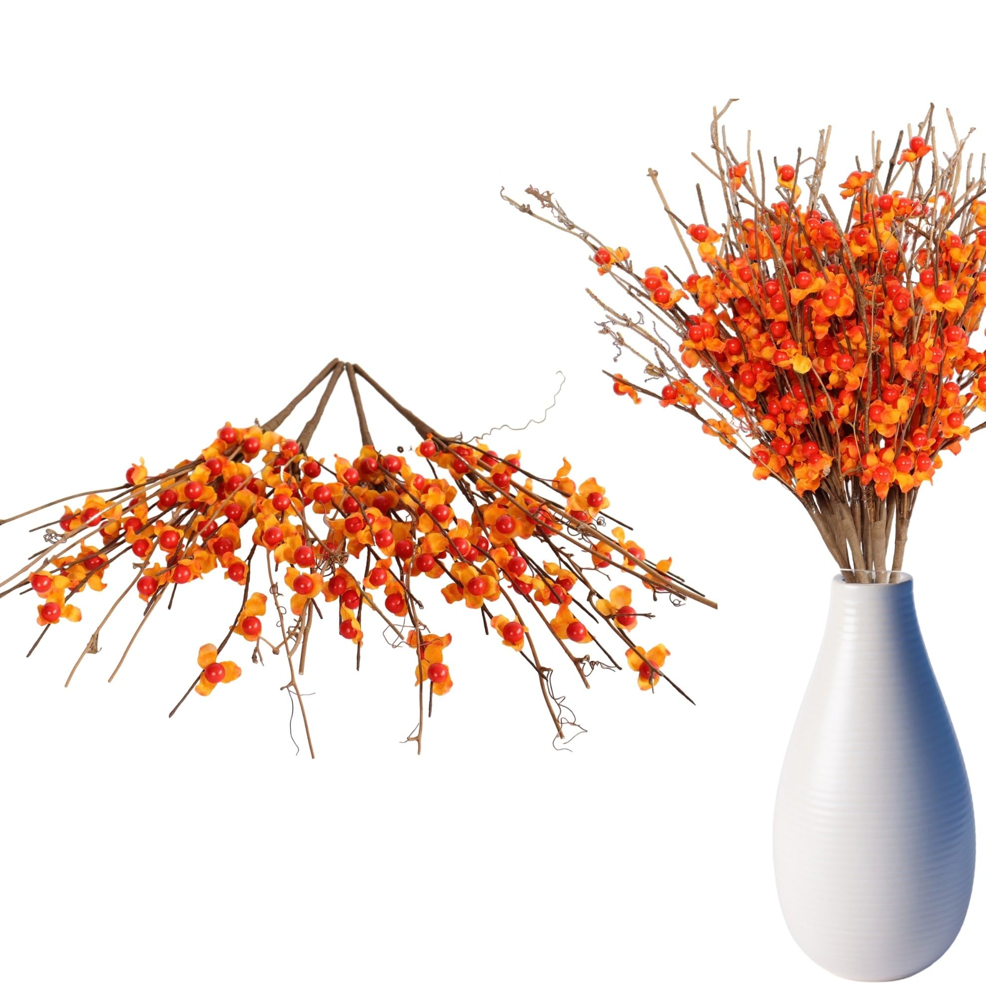 Amazon.com: Pudate 17 in Artificial Bittersweet Spray 4 Pack Fall Decor ...