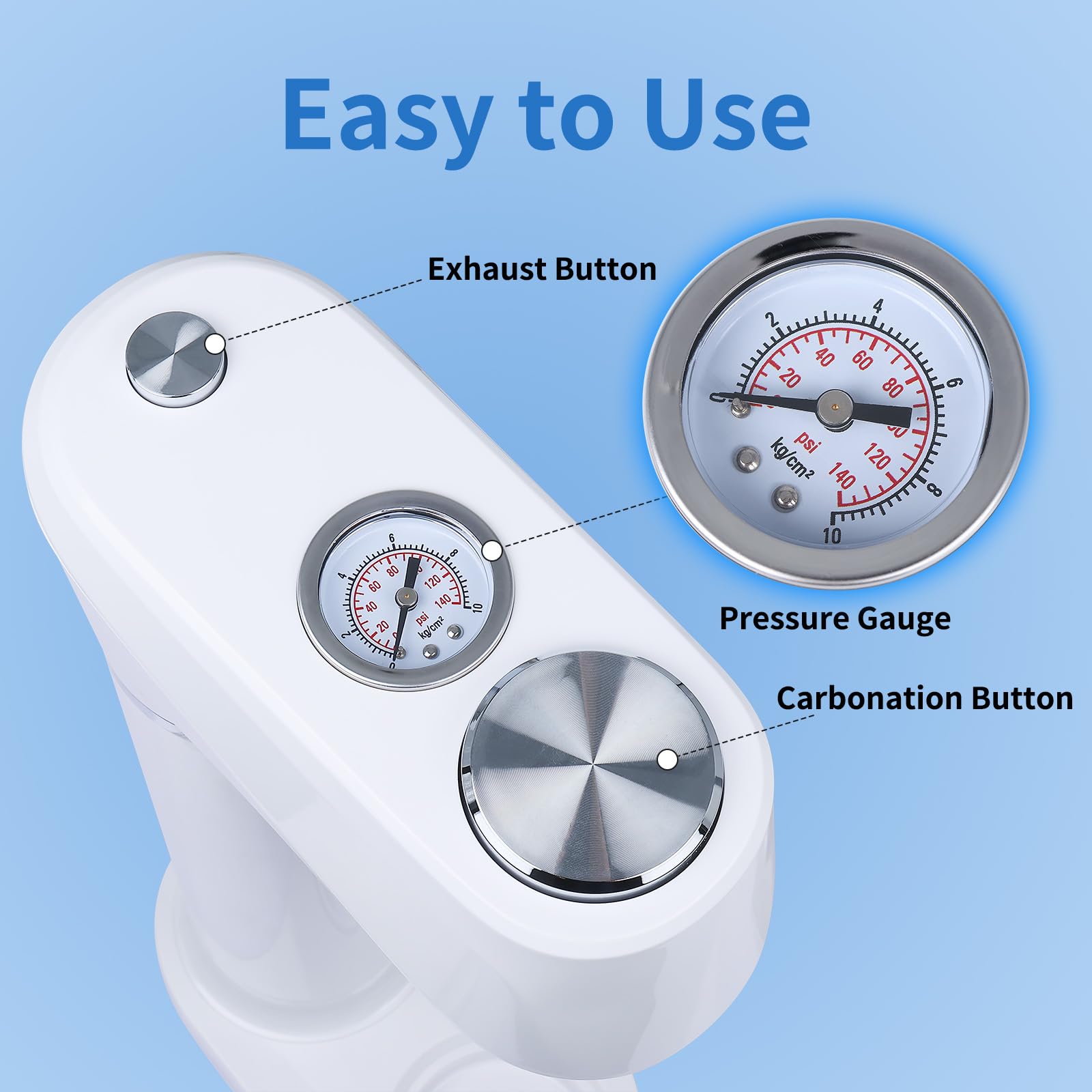 Snapklik.com : Spoonlemon Soda Maker, Seltzer And Sparkling Water Maker For Home, Soda Machine