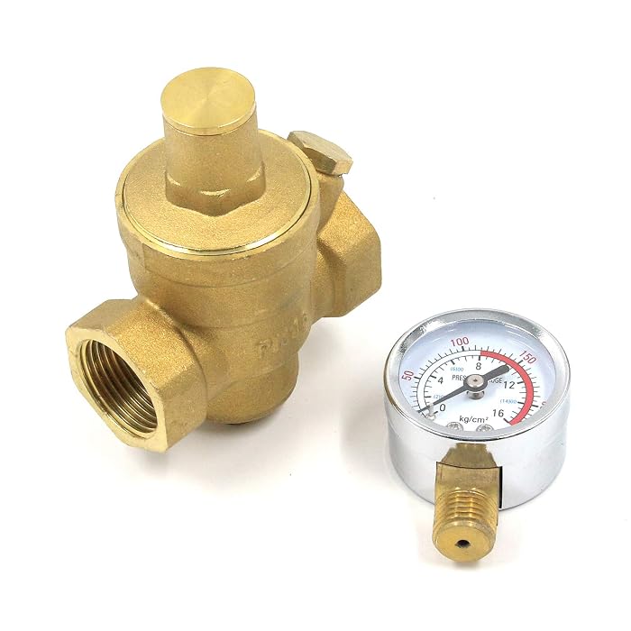 Buy MTMTOOL DN20 3/4" Pressure Reducing Valve Brass Adjustable Water ...