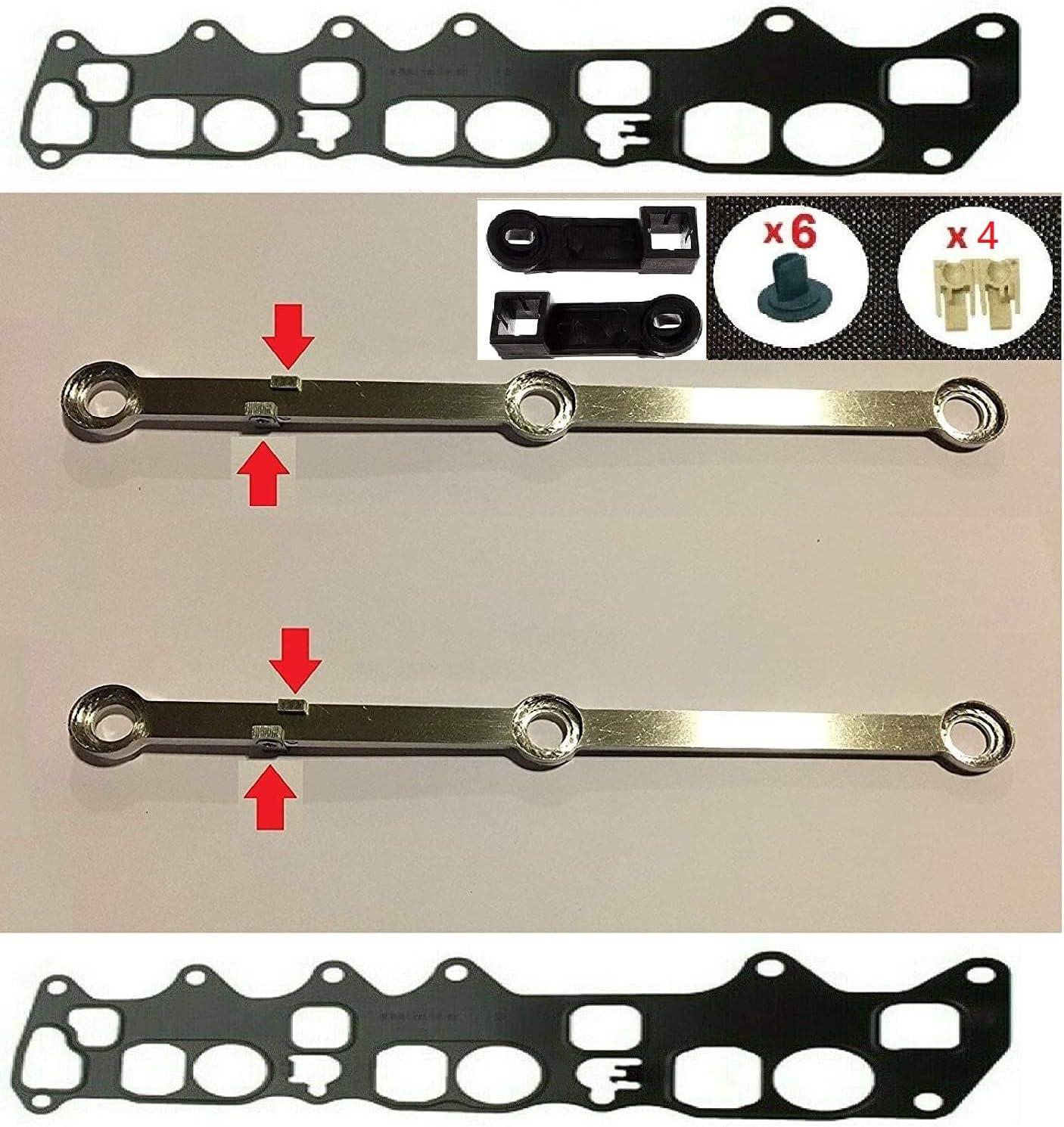 Amazon.com: OM642 air Intake Manifold Swirl Runner Connecting Rods ...