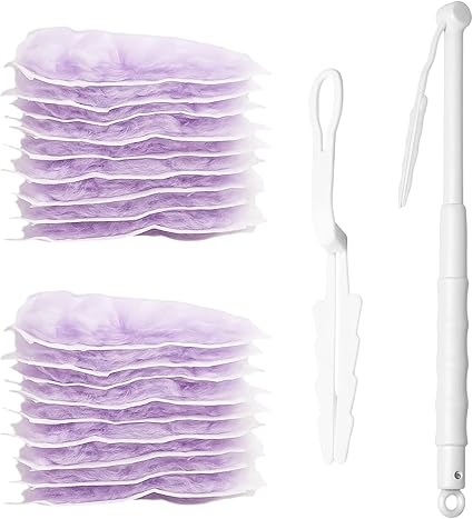 Flash Duster Starter Kit, 20-Pack Purple Dust Magnet Refills with 1 ...
