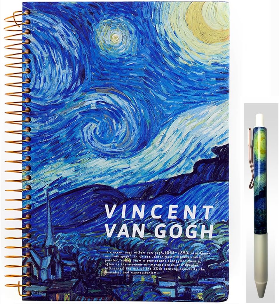 Amazon.com : Koogel 4PCS Spiral Notebook Journal, Smart Ring Binder ...