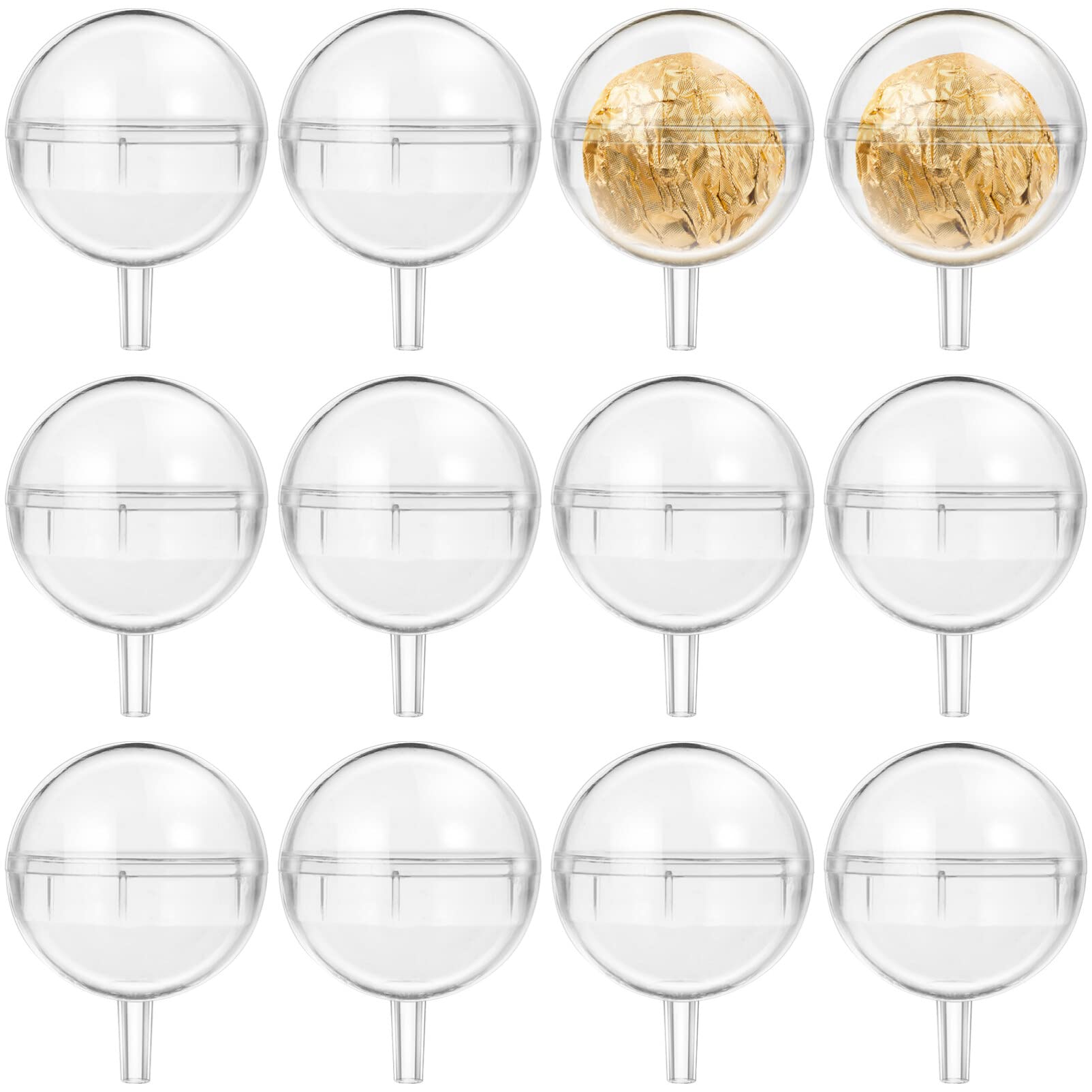Amazon.com | 100Pcs Clear Chocolate Box Holder, Chocolate Ball Cups ...