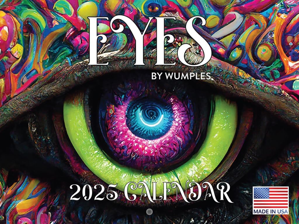 Amazon.com: Psychedelic Eyes Calendar 2025 Calendar Surreal Eye Art ...