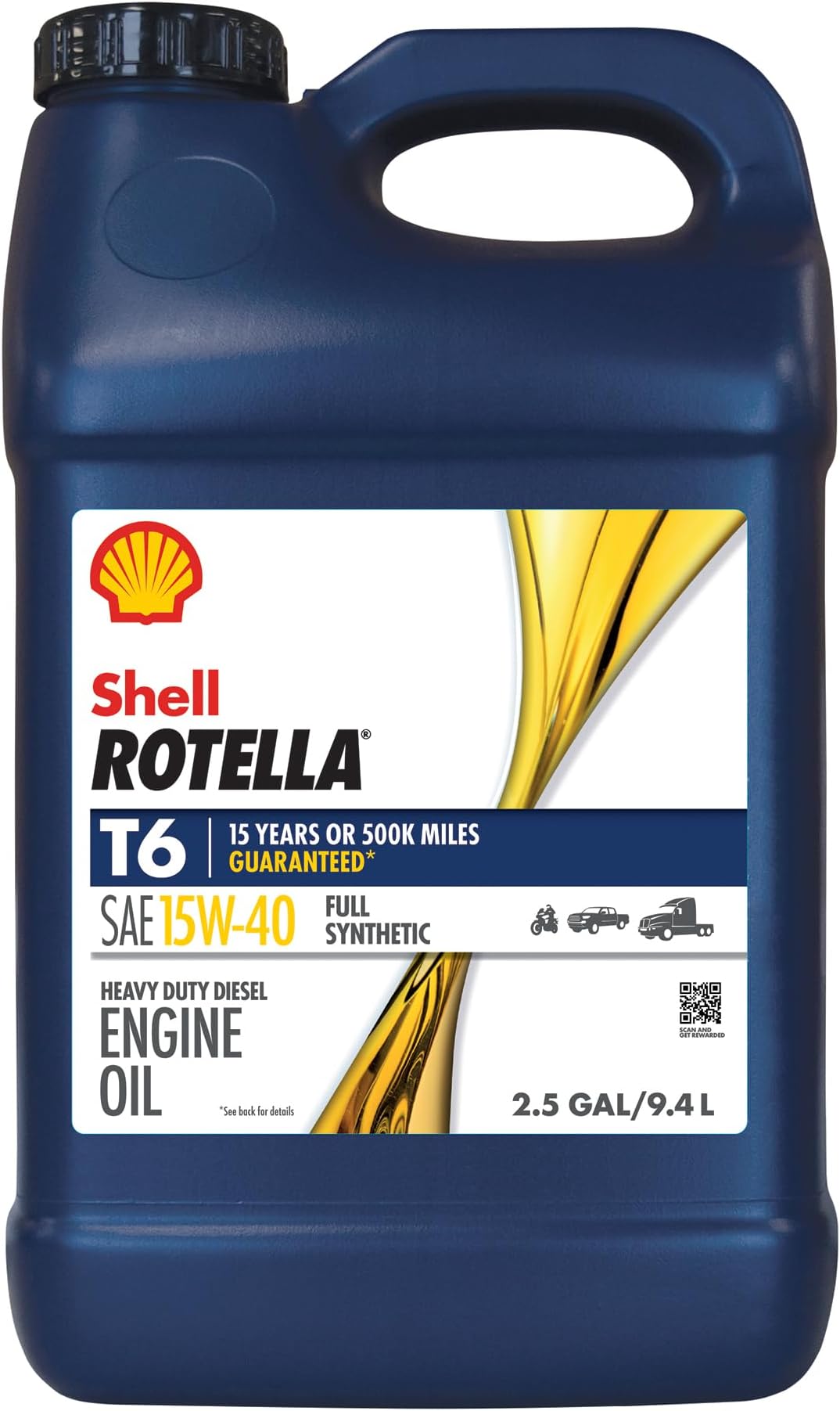 Amazon.com: Shell Rotella 550069698-3PK T6 Full Synthetic 10W-30 Engine ...