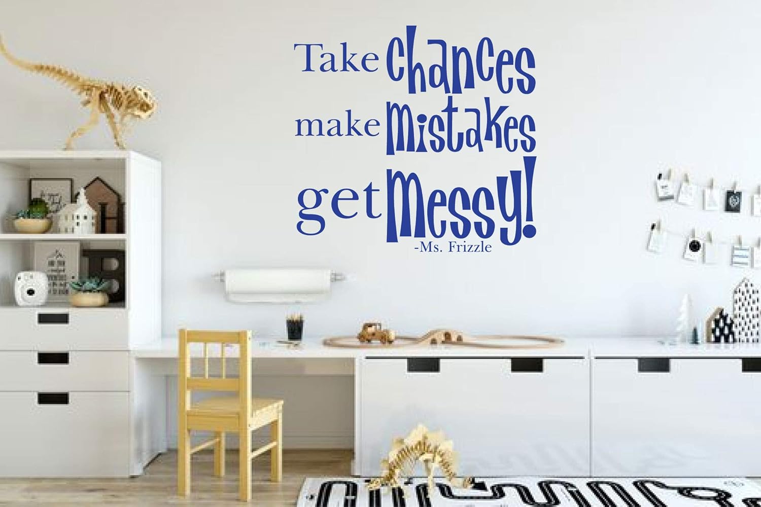 Amazon.com: Classroom Vinyl Wall Decal | Take Chances Make Mistakes Get ...