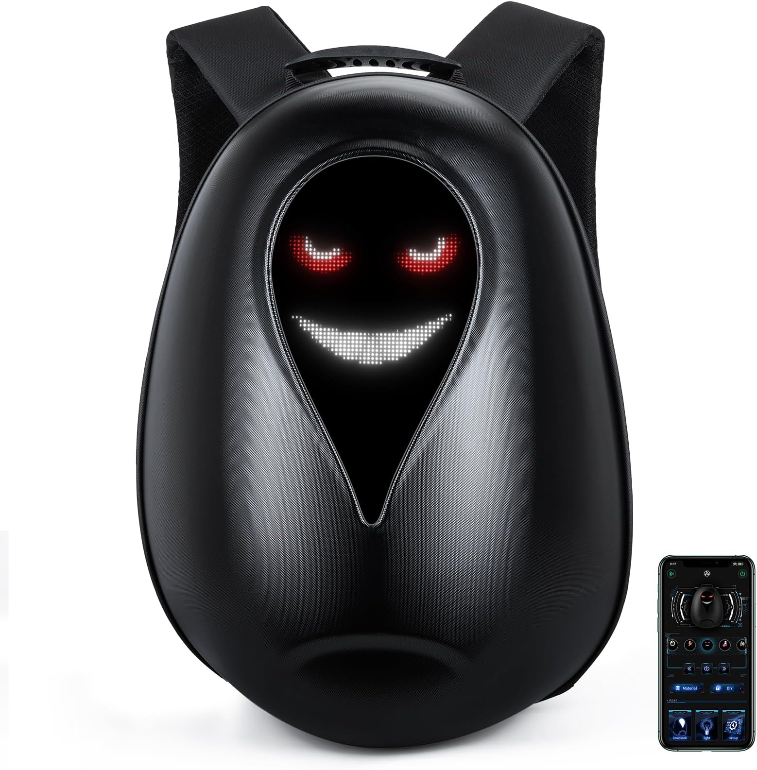 Amazon.com: Ruconla LED Backpack Laptop Bag Motorcycle Riding Backpack ...