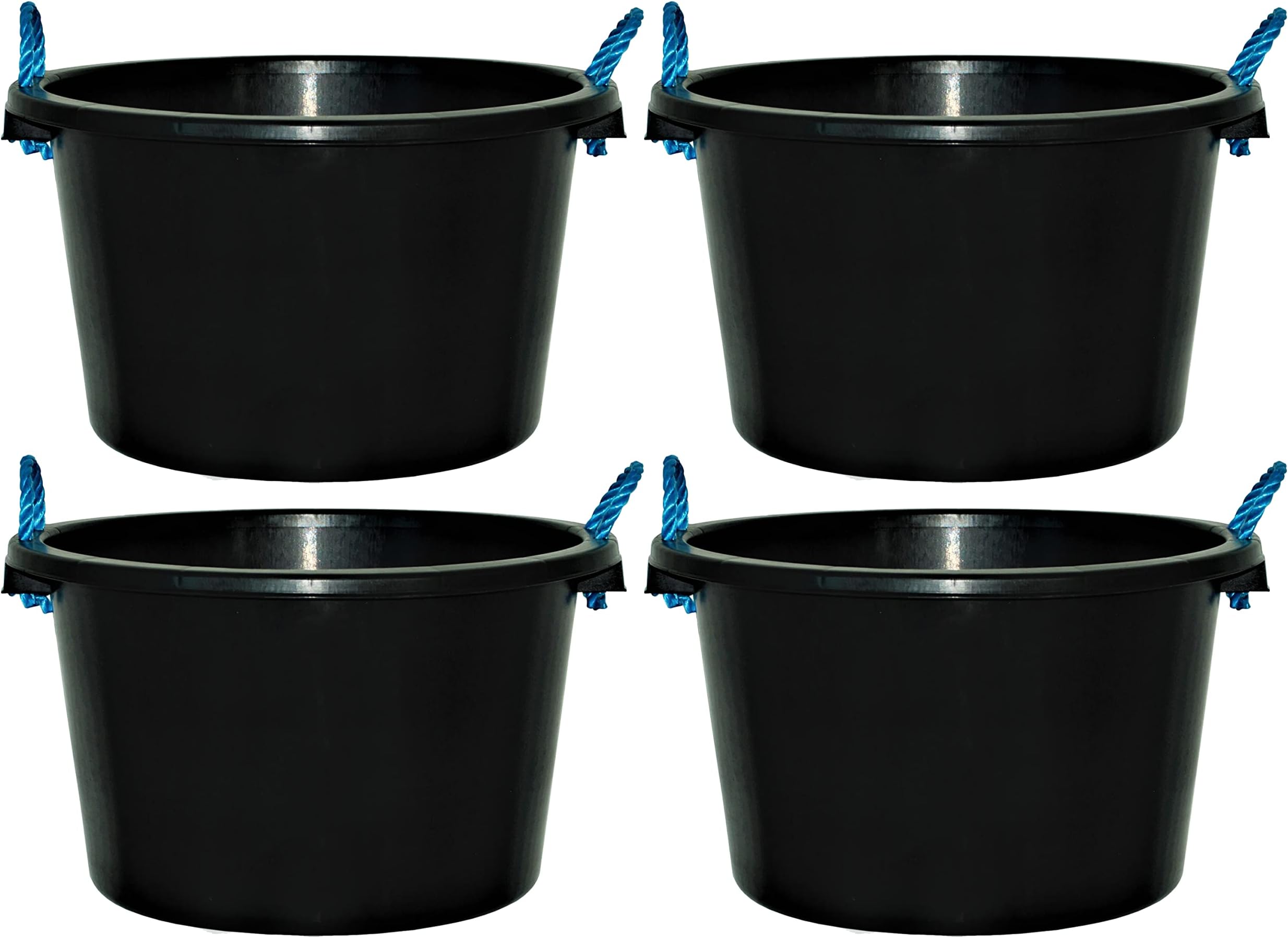 M1SS (Set of 2)- 45L Black Heavy Duty Plasterer Mixing Cement Muck ...