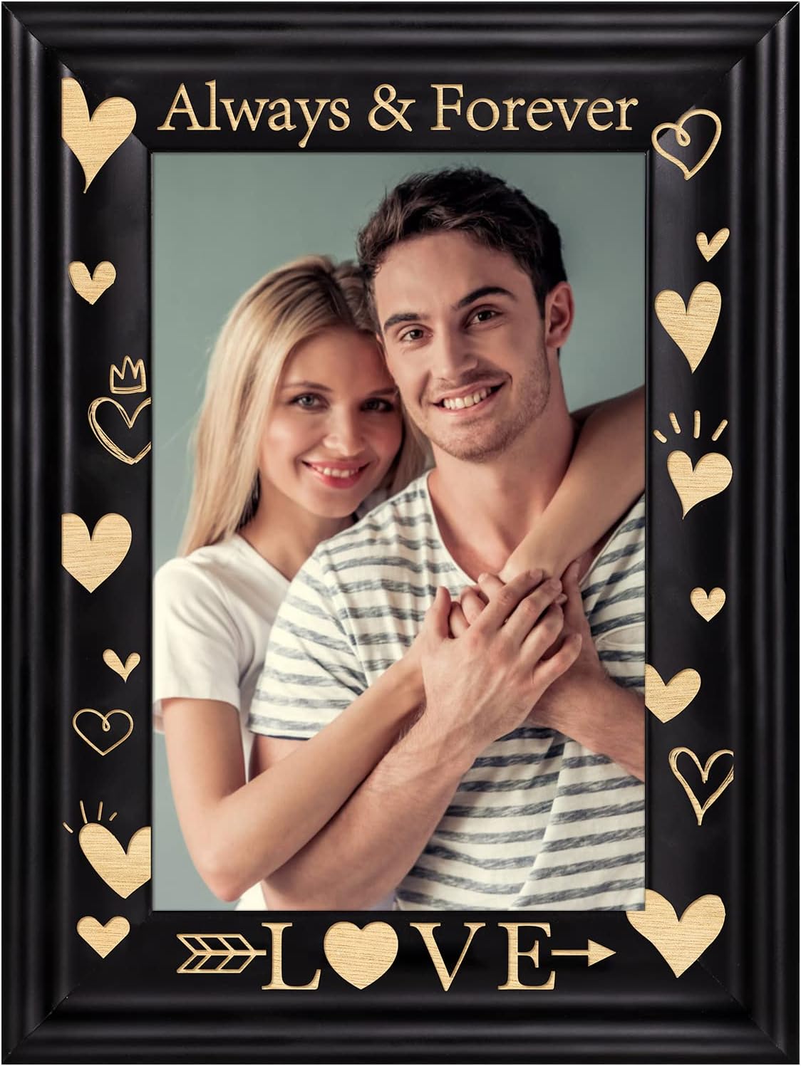 Amazon.com - PETCEE Valentines Day Picture Frames Love Wood Valentine ...