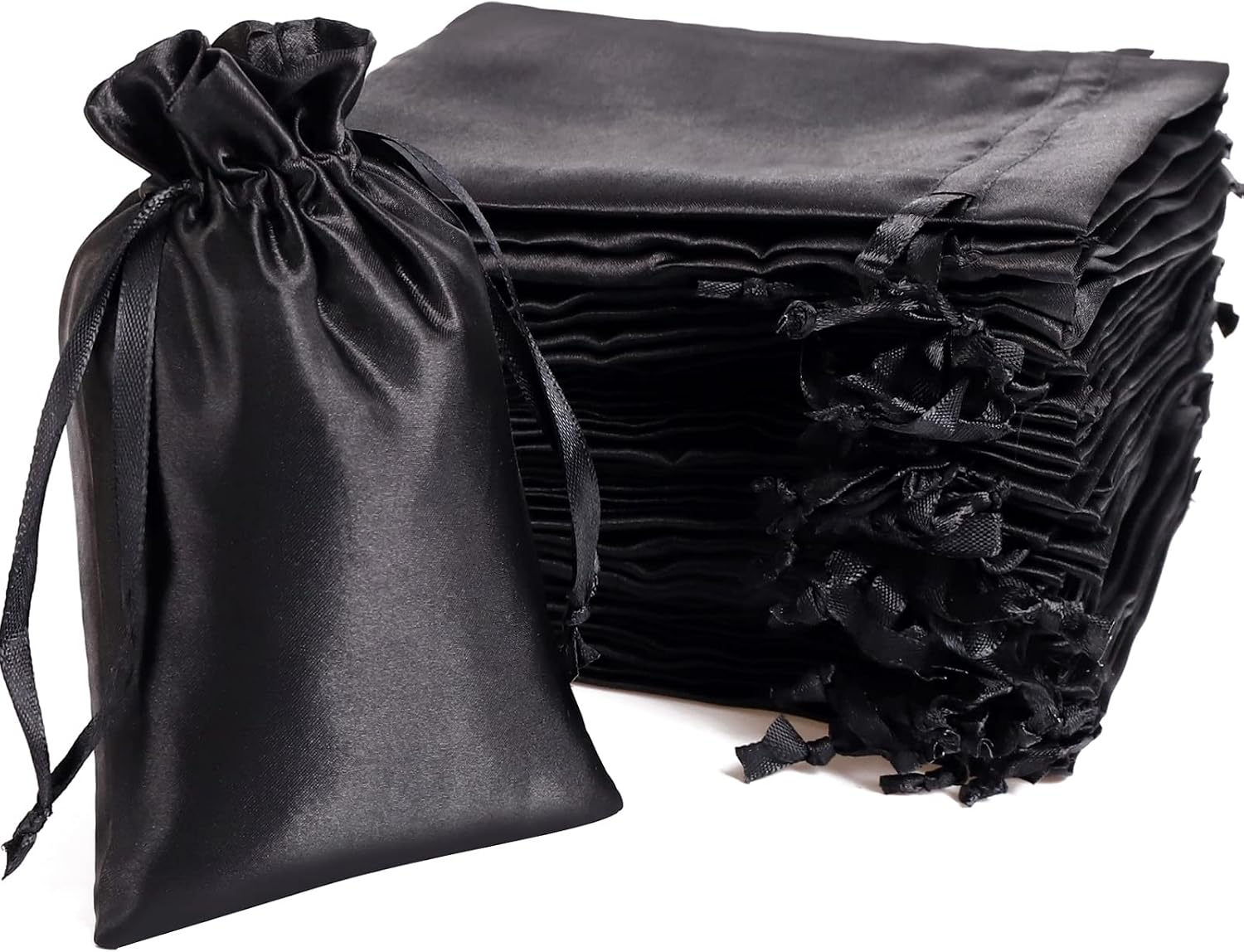 Amazon.com: Satin Bags with Drawstring, 3X4" Wedding Favor Drawstring ...