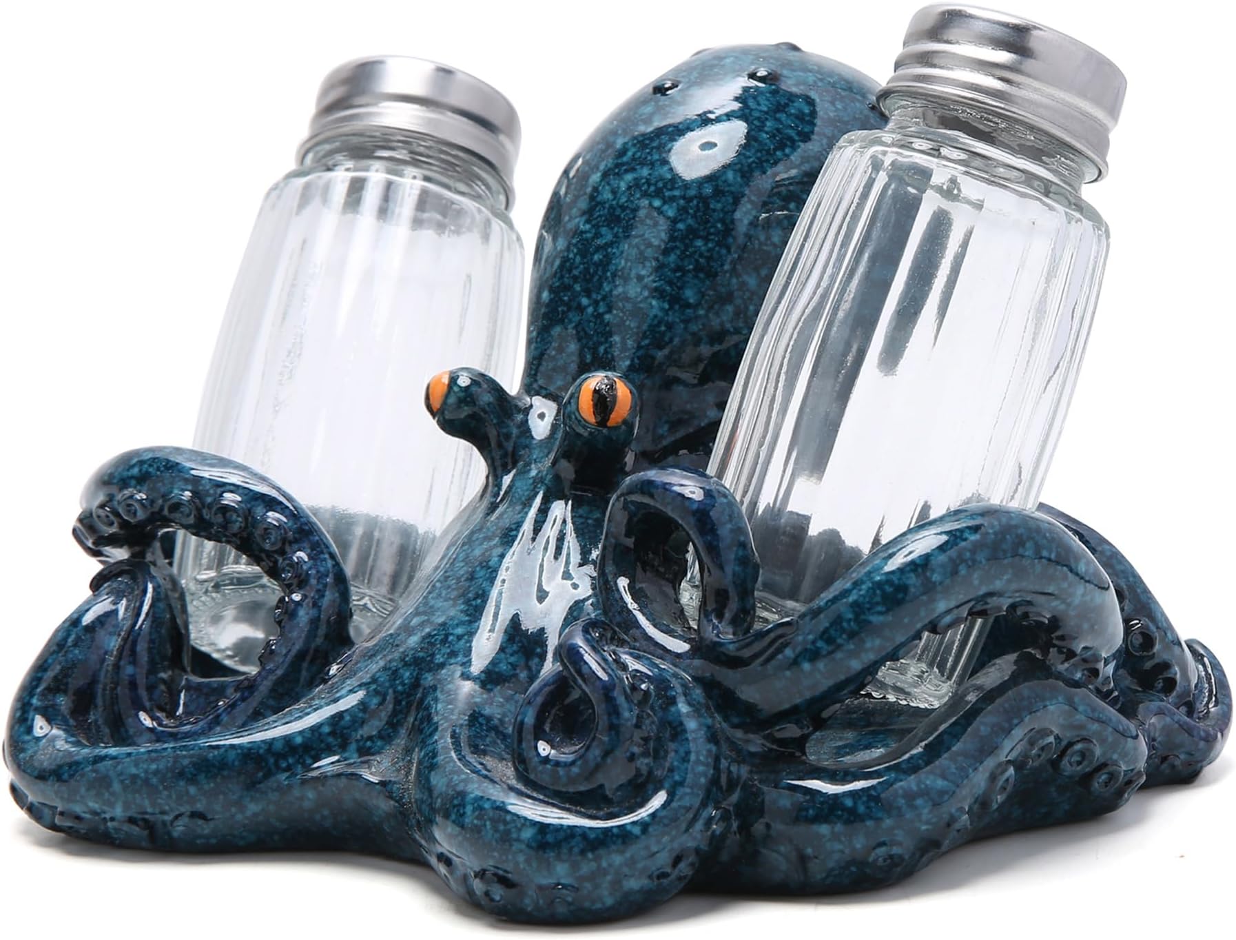 Amazon.com: Decorative Great White Shark Glass Salt and Pepper Shaker ...