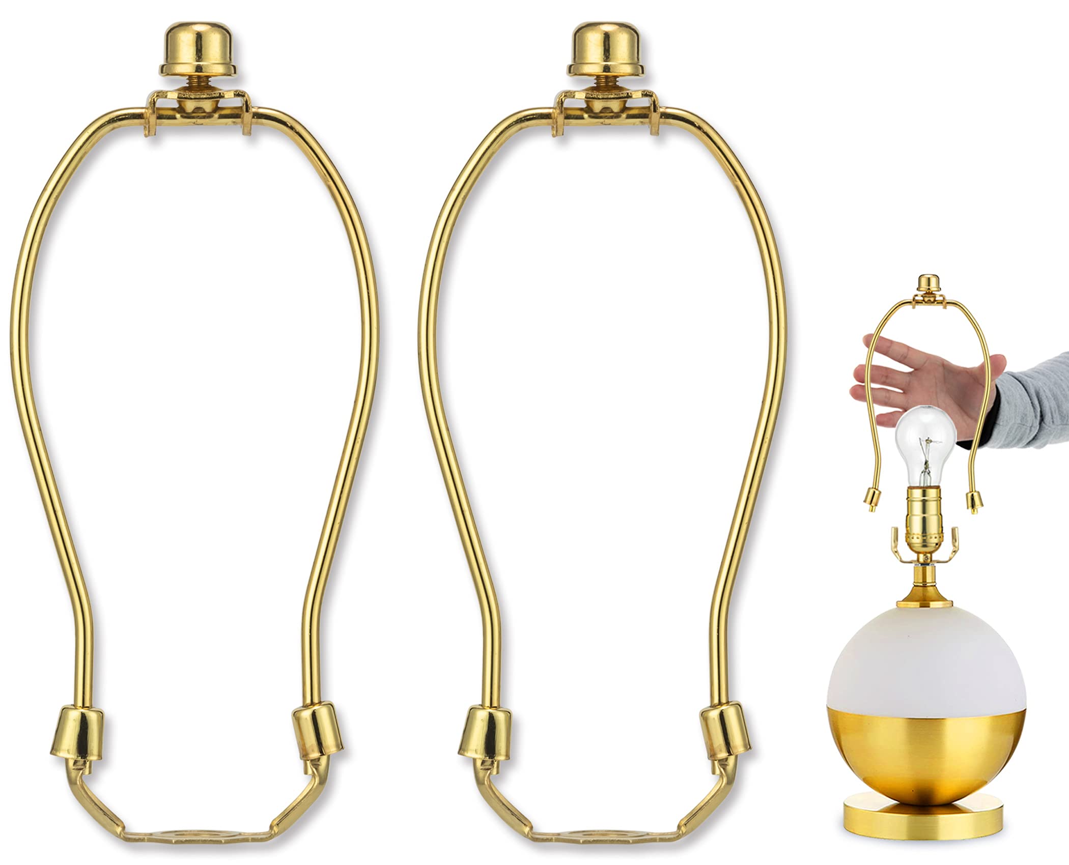 6 Inch Detachable Lamp Shade Harp Holder for Table and Floor Lamps,2 ...