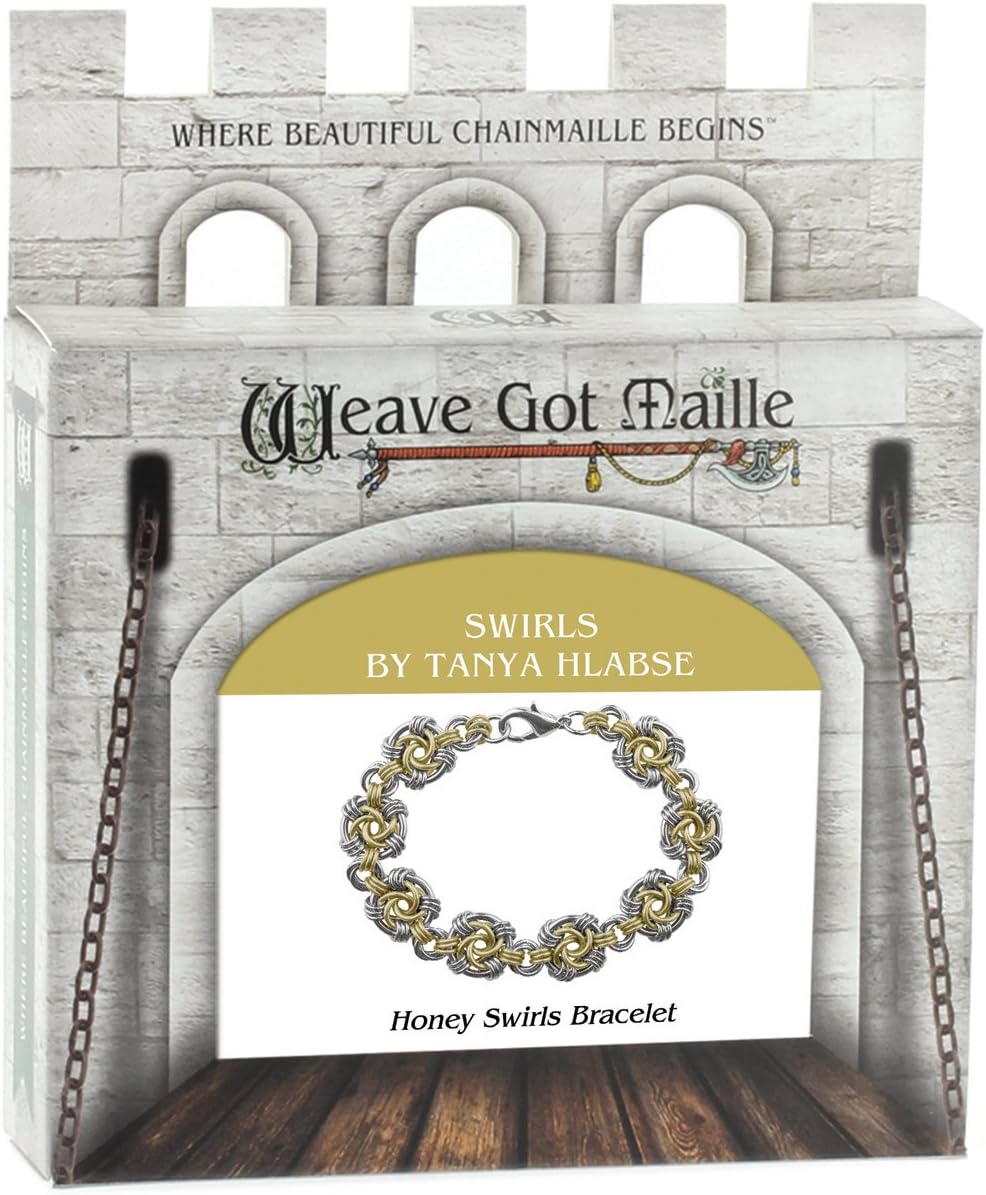 Amazon.com: Weave Got Maille Honey Swirls Chain Maille Bracelet Kit