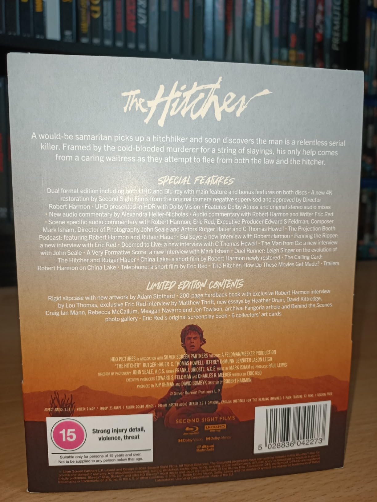 The Hitcher (4K UHD) [Blu-ray] [Region B]: Amazon.co.uk: Rutger Hauer ...