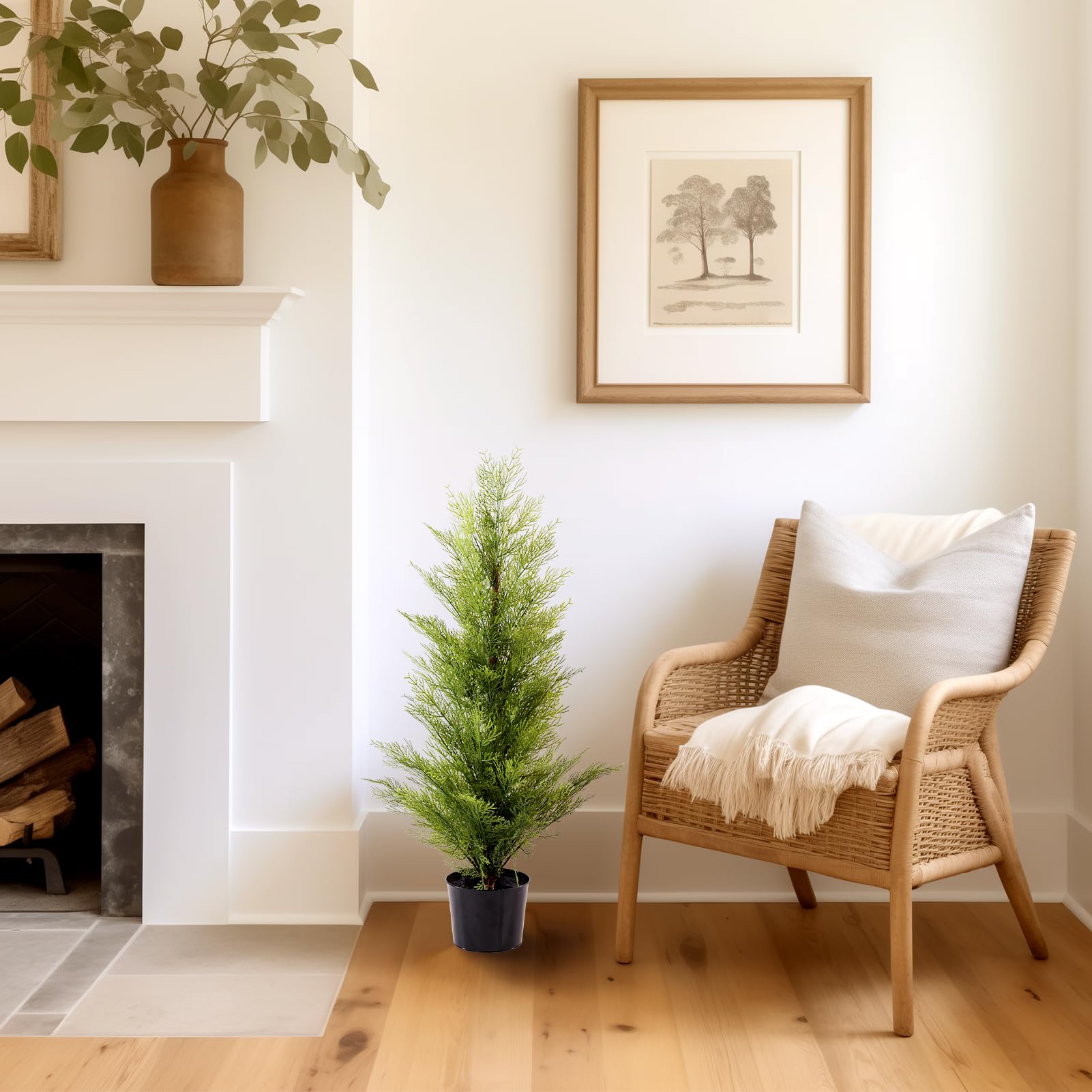 Snapklik.com : 3FT Tabletop Artificial Cypress Tree 36" Faux Tree ...