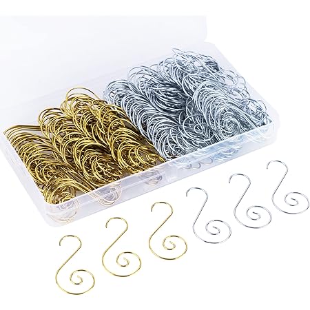 Christmas Ornament Hooks 240Pcs Xmas Tree Ornaments Hanger Hooks Metal ...