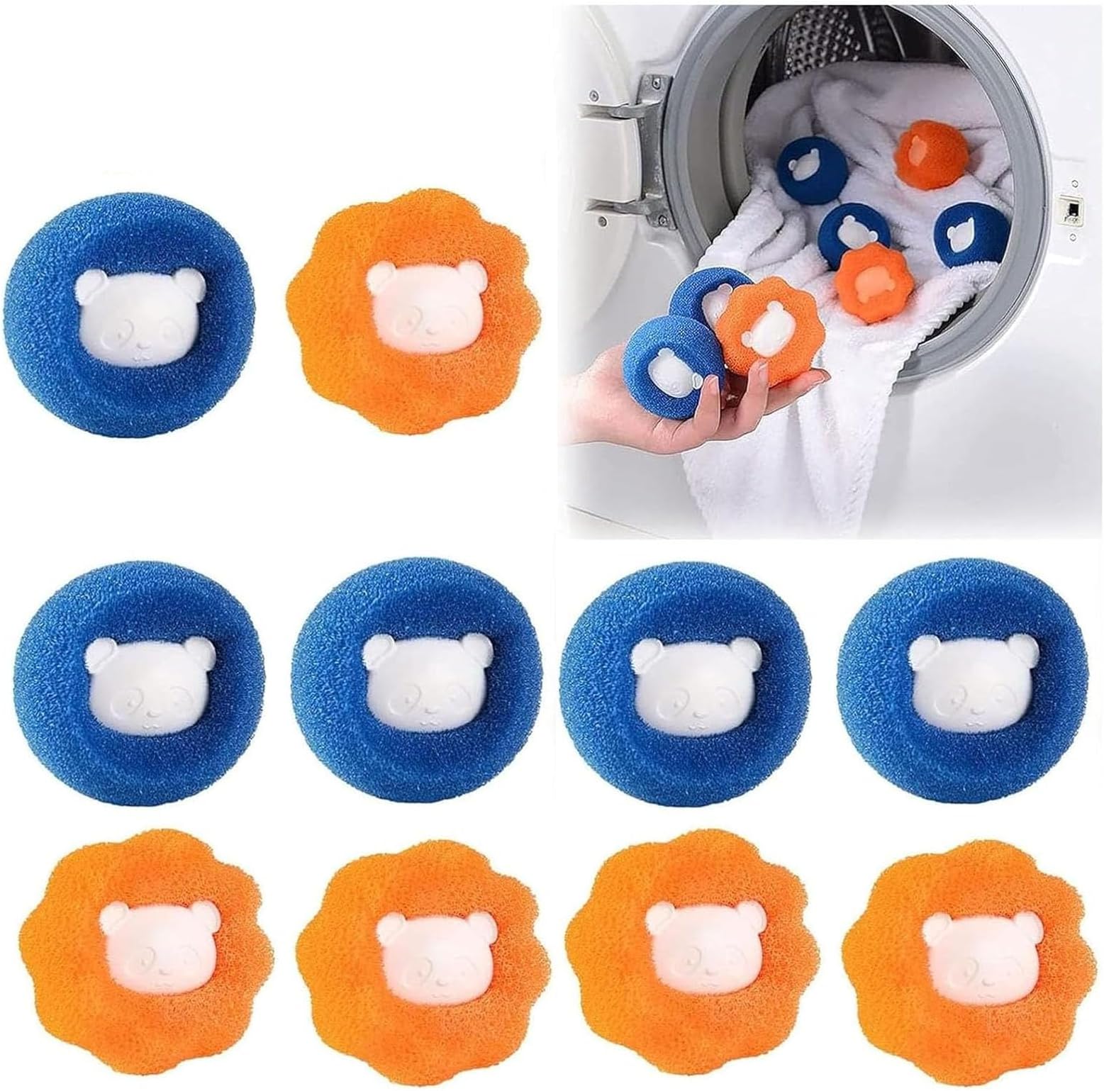 Amazon.com: Blulu 48 Pieces Pet Hair Remover for Laundry Dryer Balls ...