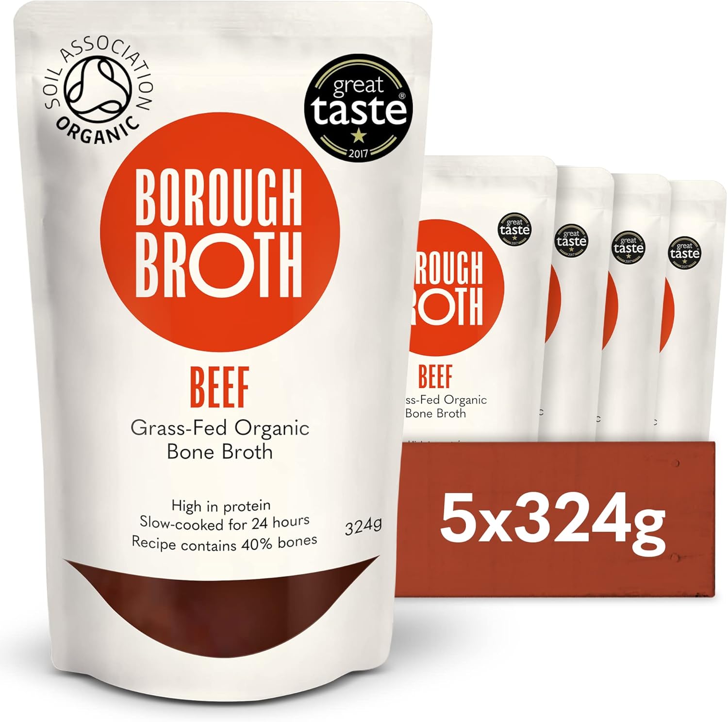 Organic Beef Bone Broth by Borough Broth - Freshly Made with Grass-Fed ...