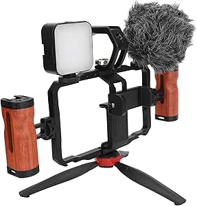 Amazon.com: Smartphone Video Rig Kit, Aluminum Handheld Phone Cage Dual ...