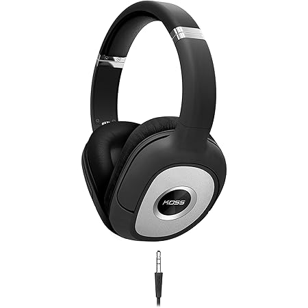Amazon.com: Koss Pro4S Full Size Studio Headphones, Black with Silver ...