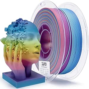 ZIRO Fast Color Changing PLA, Matte Multi Colors Filament 1.75mm, No ...