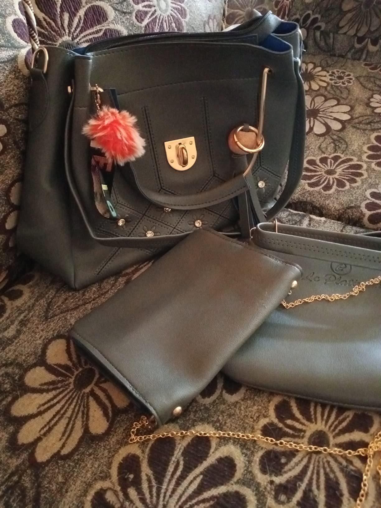 LE PLATINUM PU Leather Latest Trendy Fashion Ladies Handbag With Sling ...