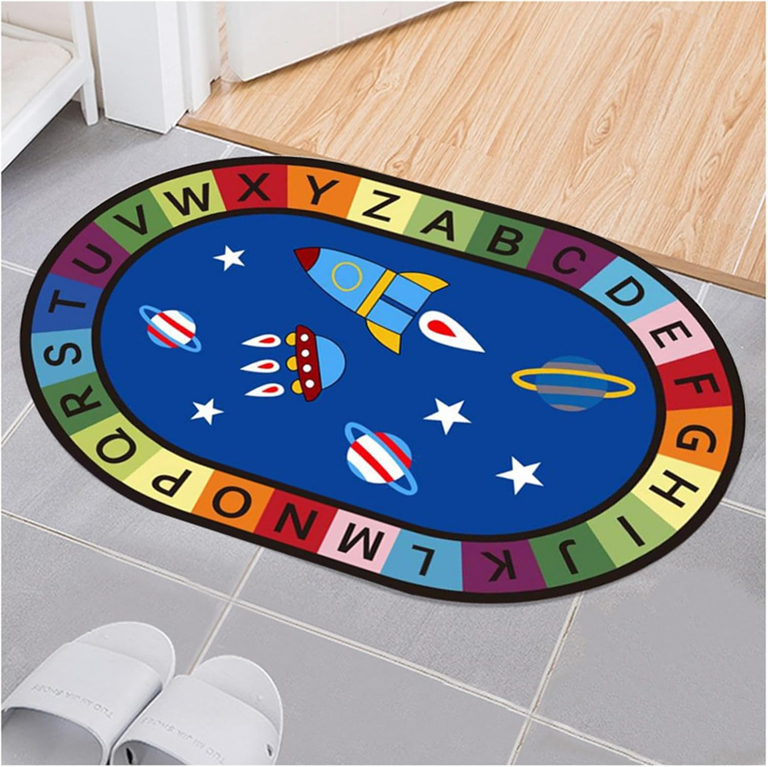 ABC Kids Play Rug, Educational Learning Carpet Alphabet Numbers Cars ...