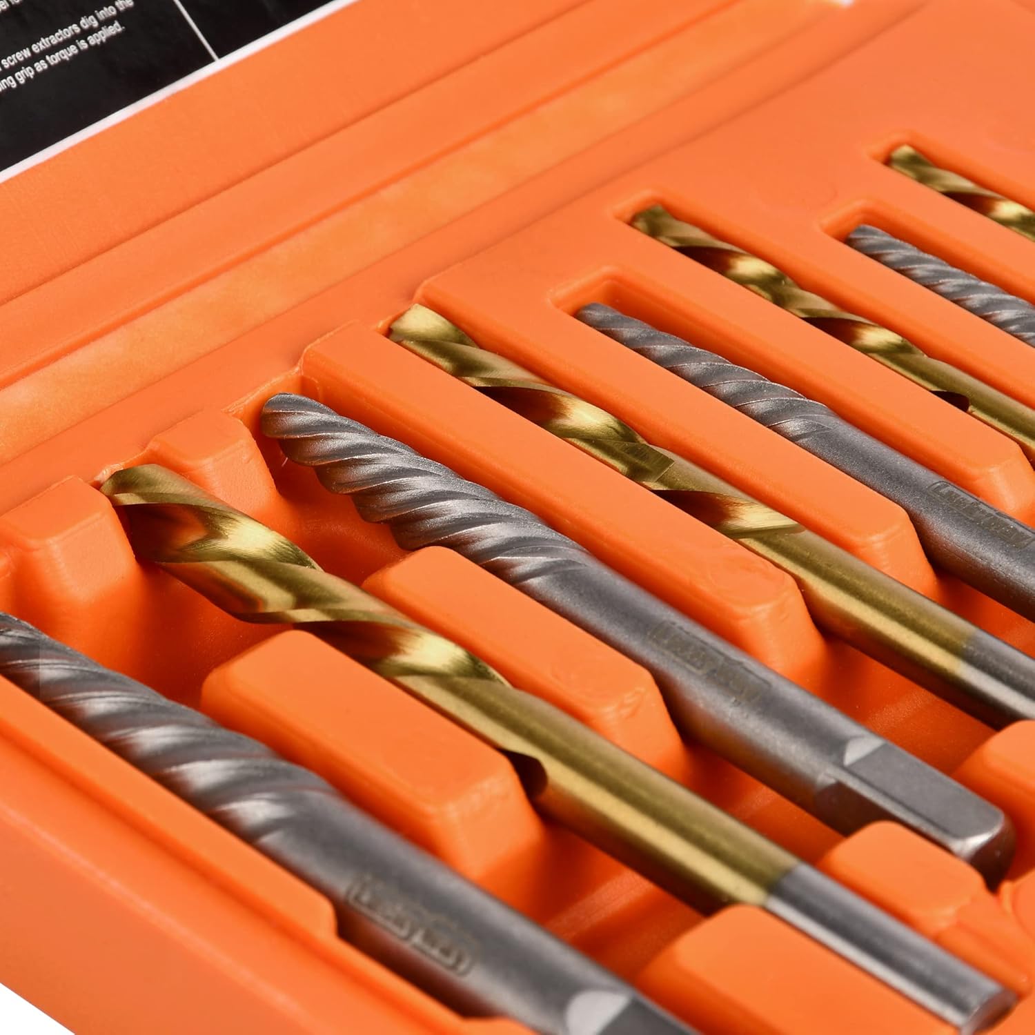 Juego de 10 piezas de extractor de tornillos y brocas para mano izquierda, extractores de pernos ...