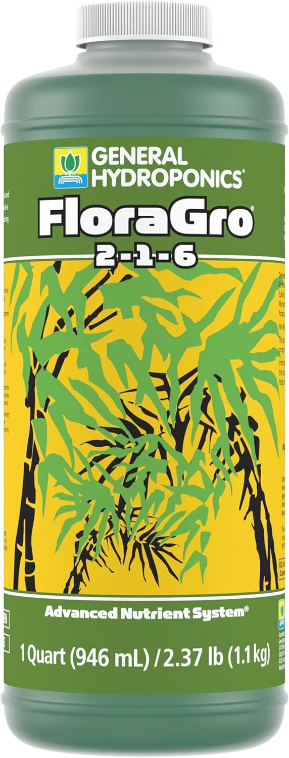 Amazon.com: General Hydroponics FloraGro 2-1-6 Plant Food, Part of ...
