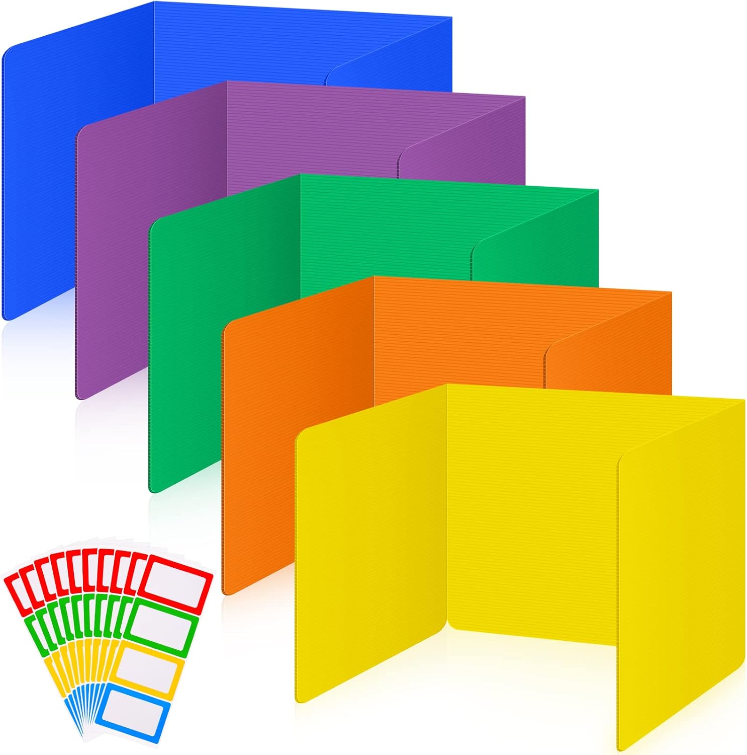 Amazon.com : 10 Pcs Classroom Privacy Boards for Student Desks Colorful ...